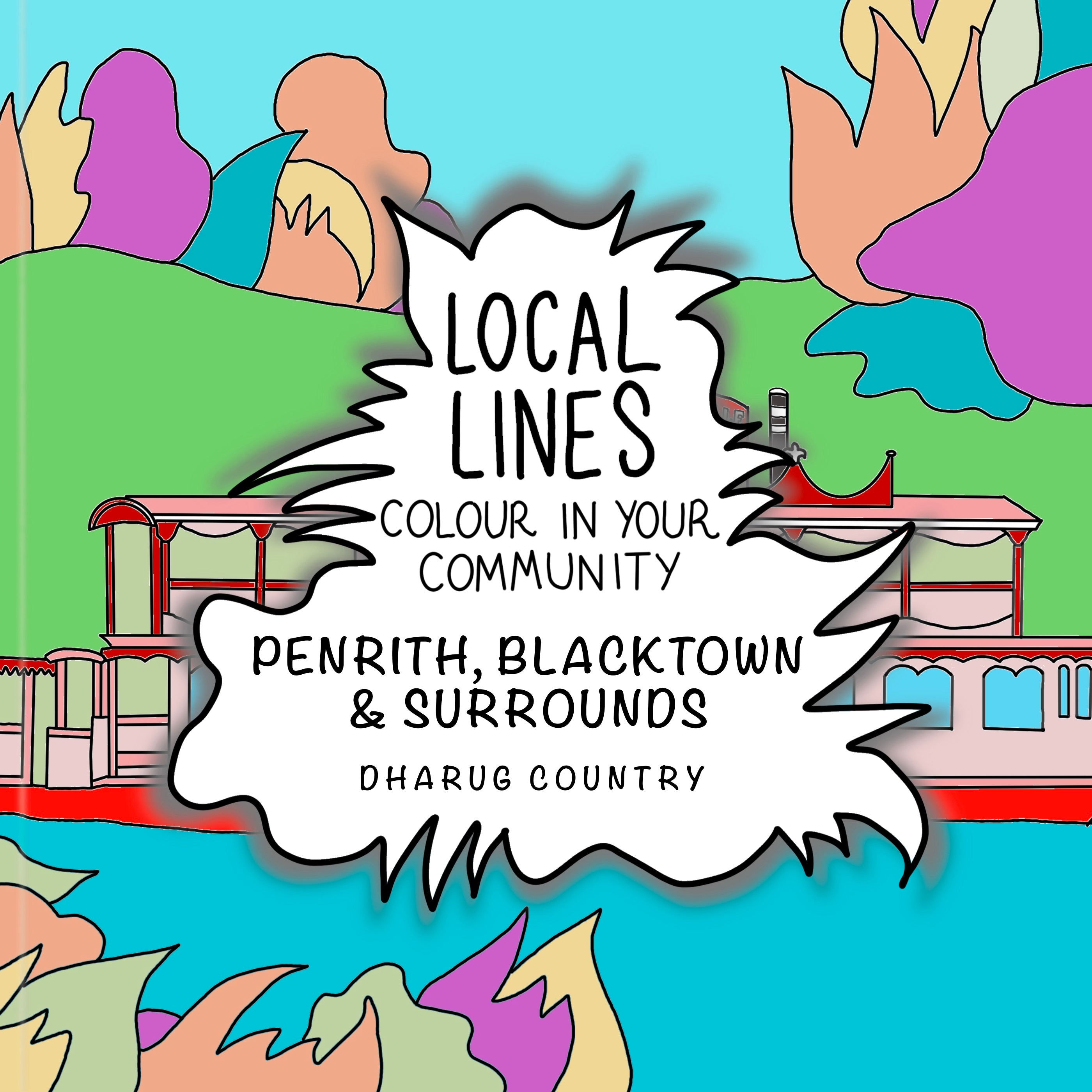 Hand-Drawn Penrith Colouring Book – 20 Iconic Landmarks to Colour ...
